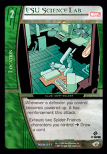 VS System: ESU Science Lab [Played] Marvel Web of Spider-man TCG CCG ...