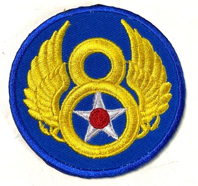 WWII US ARMY 8TH AIR FORCE "MIGHTY 8" JACKET SLEEVE INSIGNIA PATCH | eBay