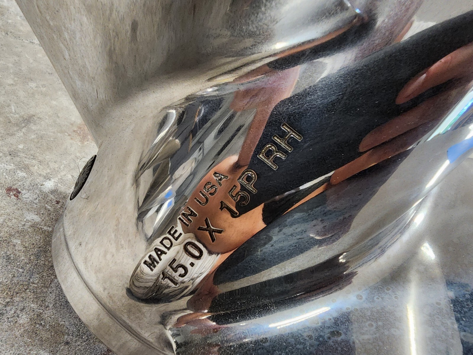 NEW 15" X 15P MERCURY ENERTIA SS PROPELLER, 48-8M0151231, FLO TORQ ...