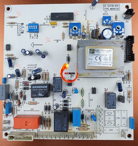 BAXI COMBI 80E 105E 105HE POTTERTON PERFORMA 30HE, Main 30HE PCB 248074 ...