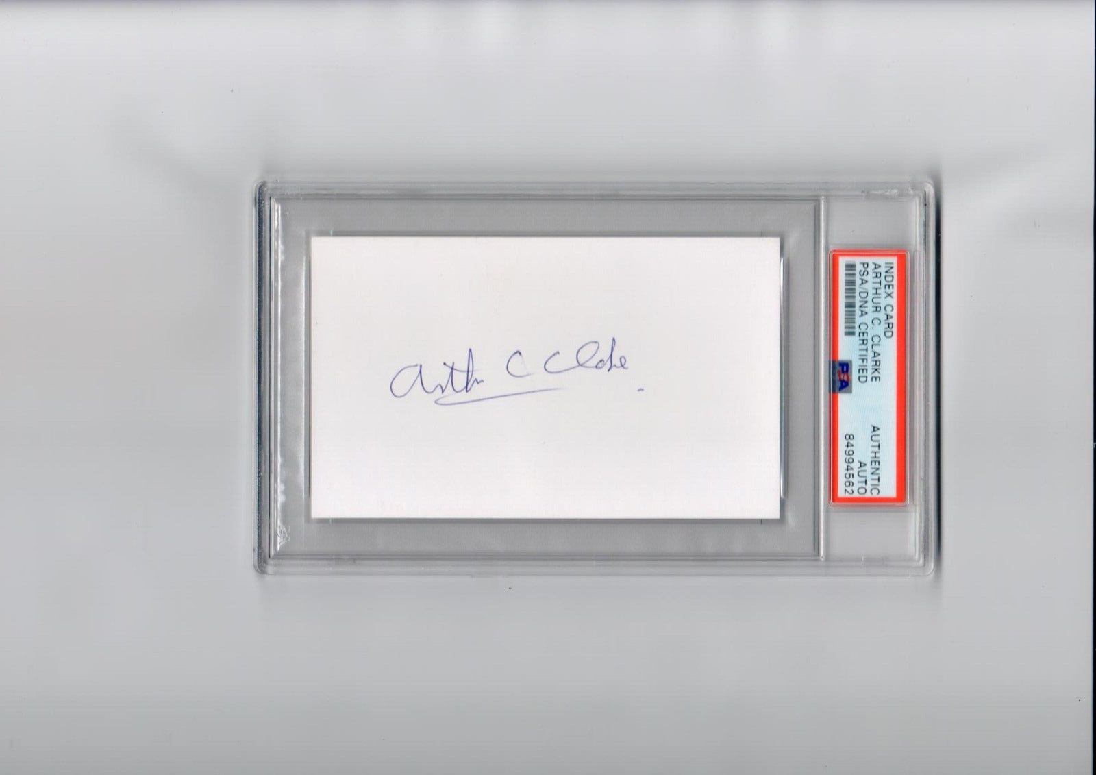 Arthur C. Clarke Signed Autographed 5x3 Index Card PSA Certified Space ...