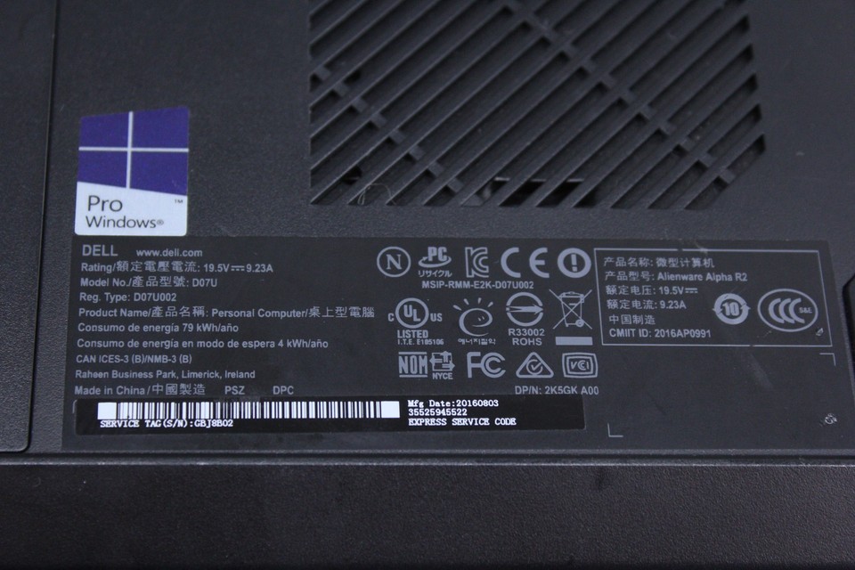 Alienware Alpha R2 | i7-6700T, 8GB Ram, GTX 960, 256 NVMe, Fresh RTC ...