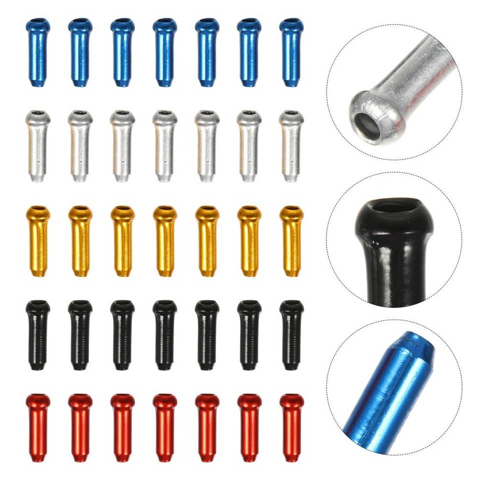 50 Pcs Bike Brake Wire End Caps Cable Line Locks Crimp Ends | eBay UK