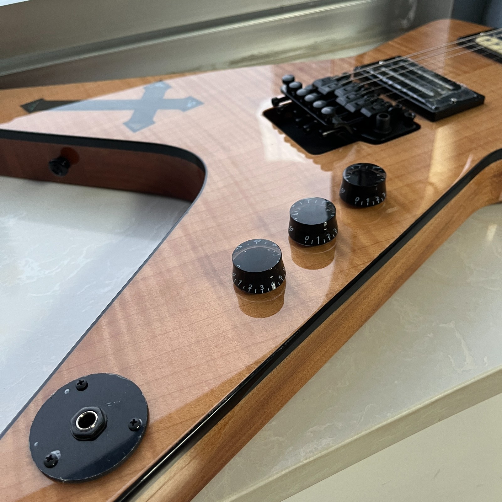 Ship from US Dimebag Electric Guitar Solid Body 2H pickups Flame Maple ...
