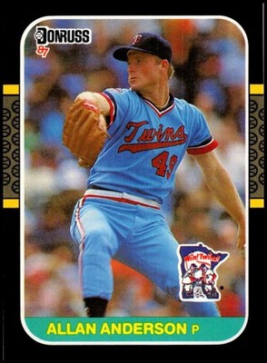1987 Donruss #368 Allan Anderson EX Excellent RC Rookie Twins | eBay