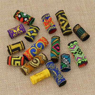 15PCS Women Girl Dreadlock Beads Hair Accessories Braiding Cuffs Clips ...