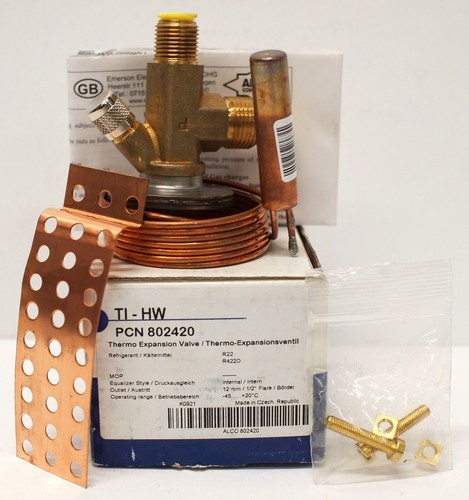 EMERSON PCN 802420, TI-HW, TXV *NEW* REFRIGERANT THERMO EXPANSION VALVE ...