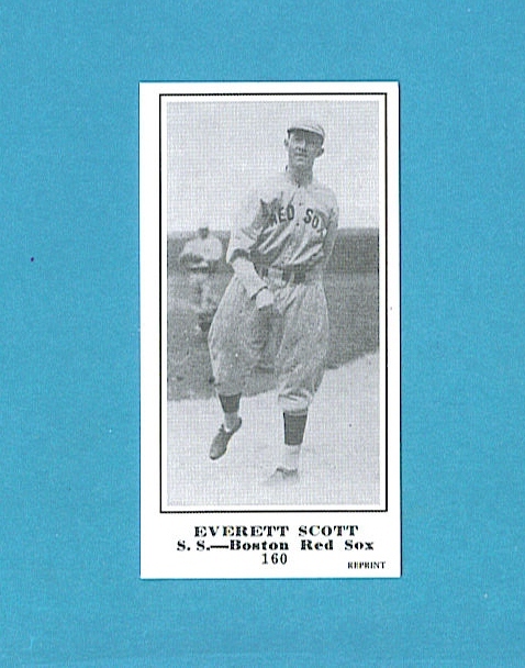 1915 M101-5 The Sporting News Reprint #160 Everett Scott (Boston Red ...