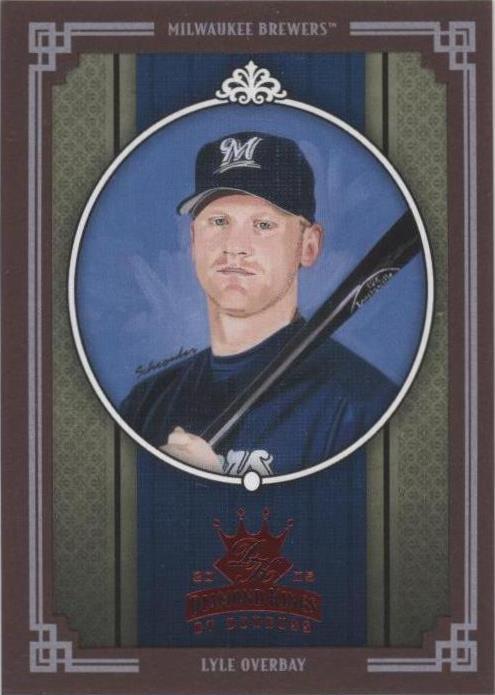 2005 Donruss Diamond Kings - Lyle Overbay #125 Red Framed for sale ...