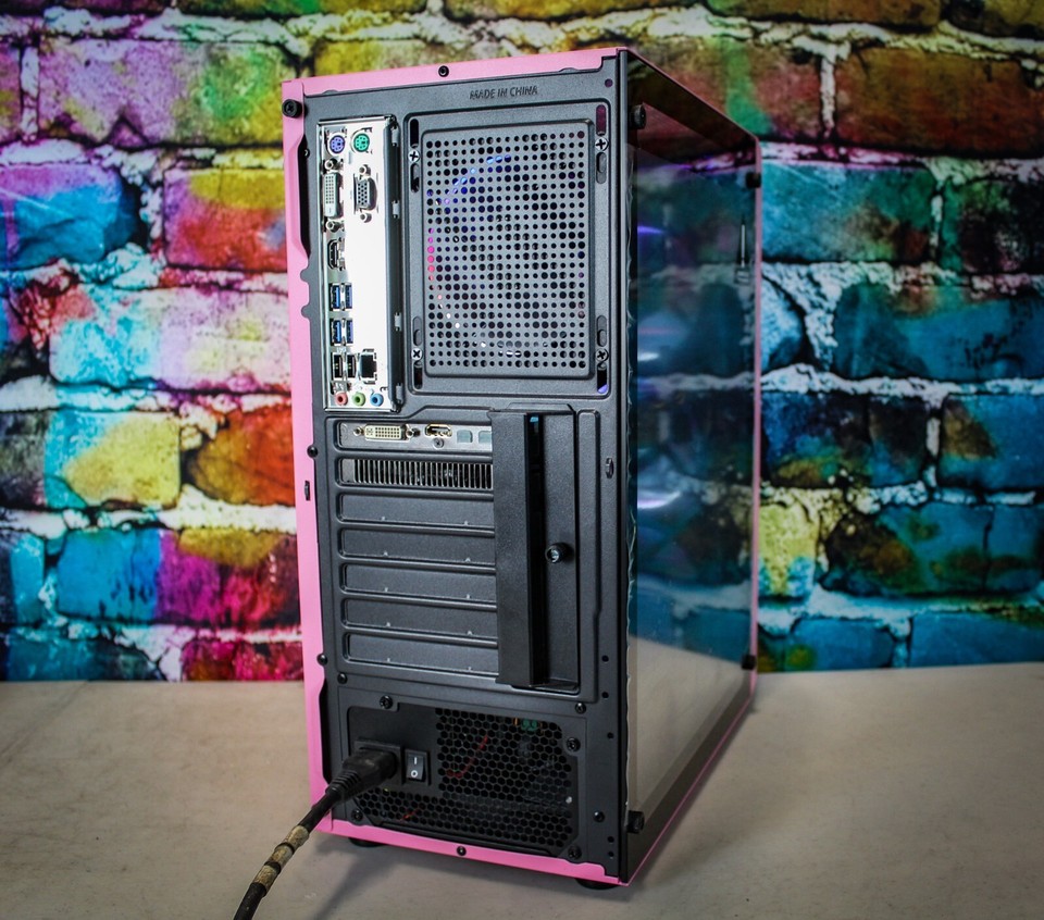 Custom Pink Gaming Desktop PC Intel Core i7 3.40 Quad 32 GB SSD Nvidia ...