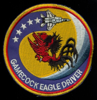 USAF 19th Fighter Squadron Gamecock Eagle Driver Patch C4 | eBay