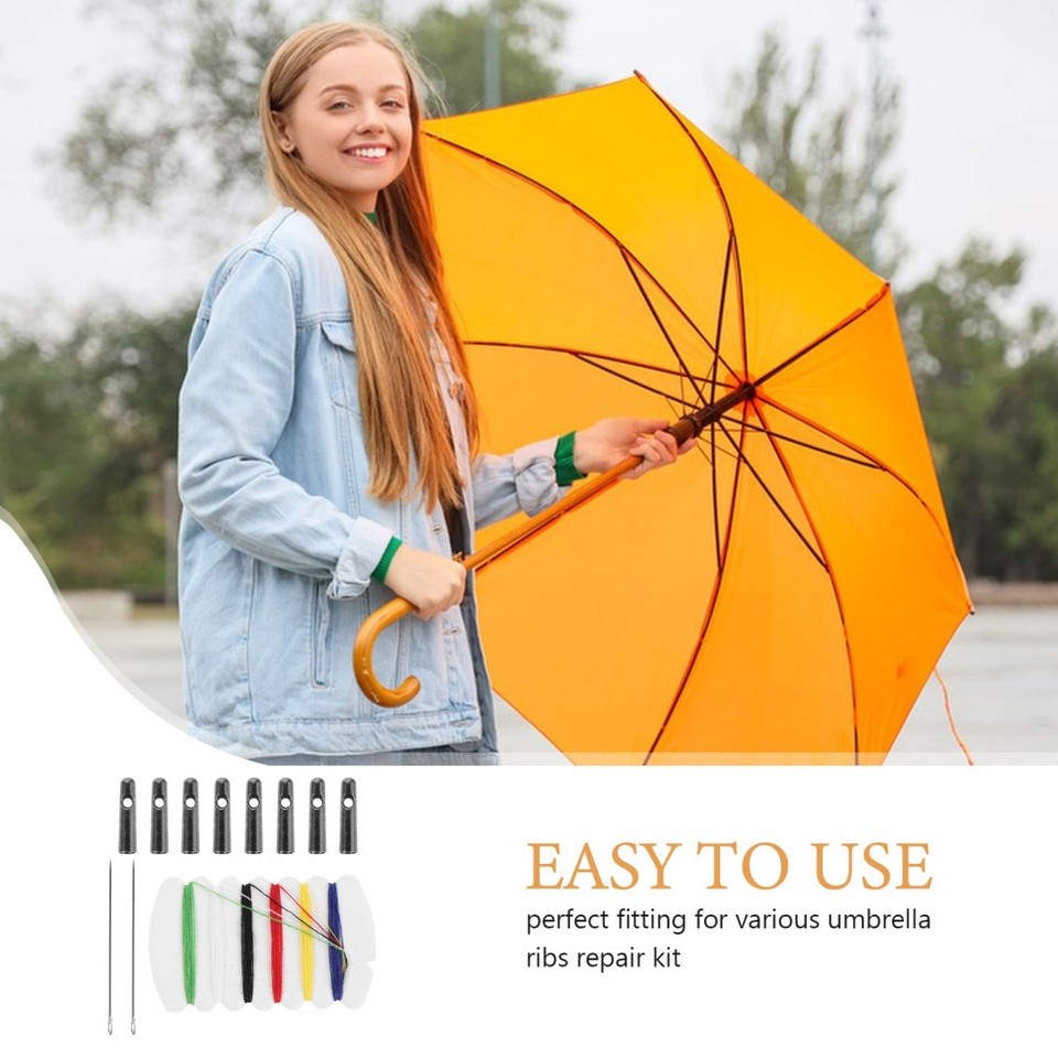 10 Pcs Metal Umbrella Tail Beads Folding Repair Parts Canopy Frame End ...