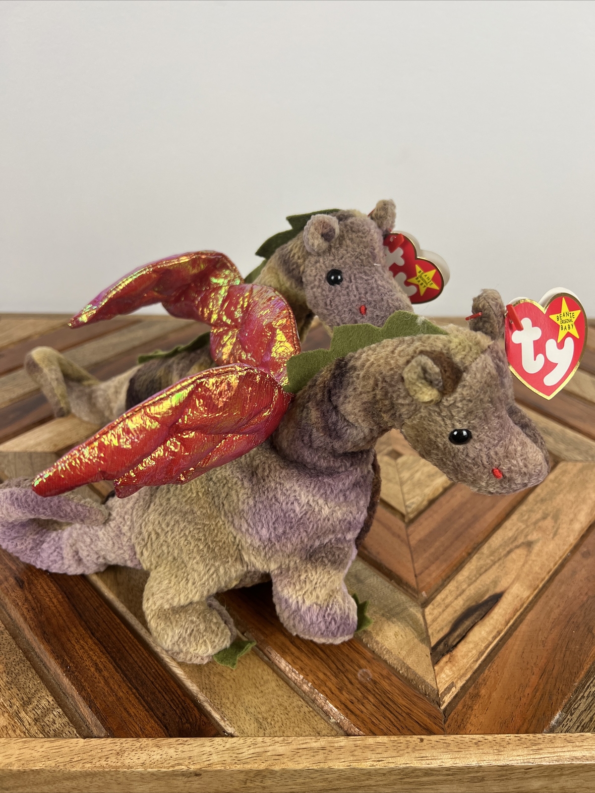 Ty Scorch the Dragon Plush Toy, Beanie Baby Set Of 2 Dragons 8421042104 ...