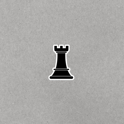 Chess Piece Rook Tower Castle Glass Capsule Art Print Sticker Decal ...