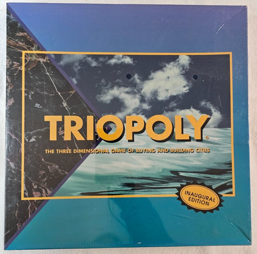 Triopoly Three Dimensional Board Game Inaugural Edition Vintage - NEW ...