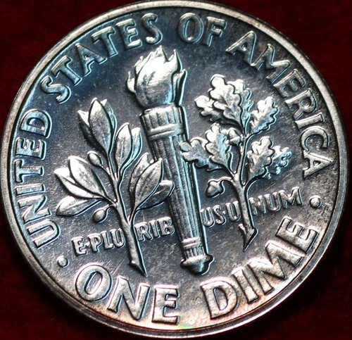 Uncirculated Toned Proof 1961 Philadelphia Mint Silver Roosevelt Dime ...