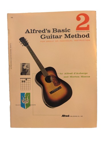 Alfreds Basic Guitar Method Sheet Music Song Book 2 Self Teach ...