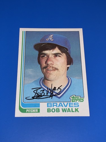 1982 Topps Bob Walk Baseball Card Atlanta Braves #296 Set Break NM-MINT ...