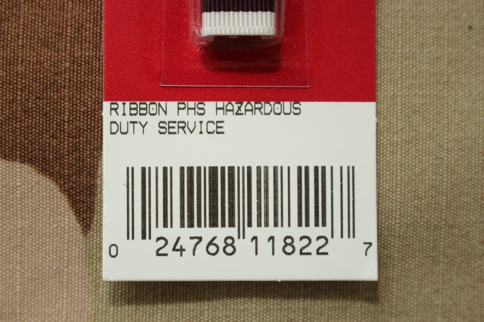 PHS PUBLIC HEALTH SERVICE MEDAL AWARD RIBBON HAZARDOUS DUTY SERVICE NO ...