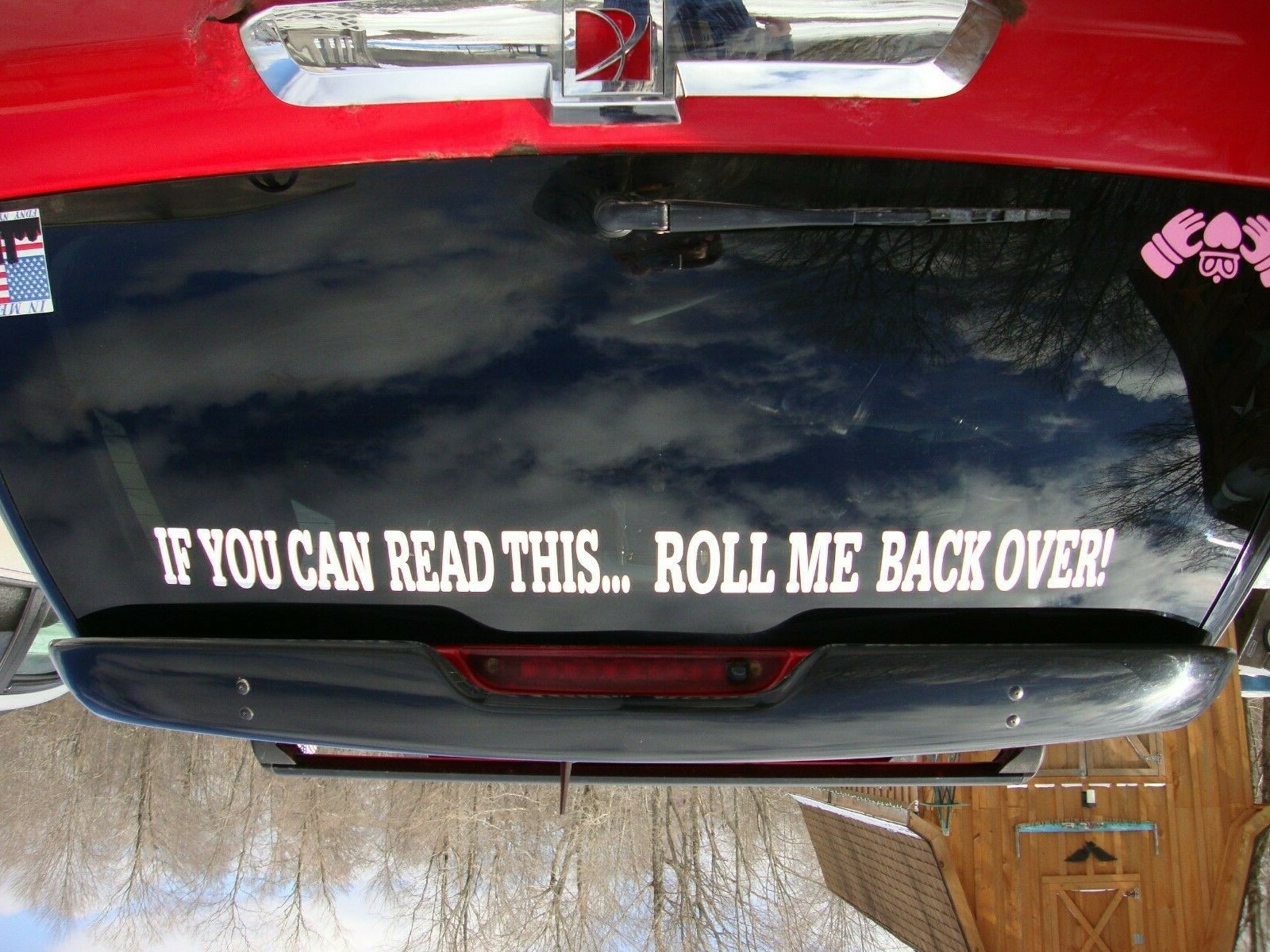 If You Can Read This Roll Me Over decal sticker window banner ...
