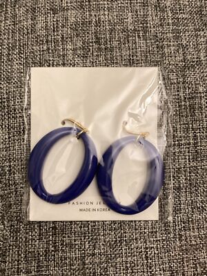 Women's Blue round earrings | eBay