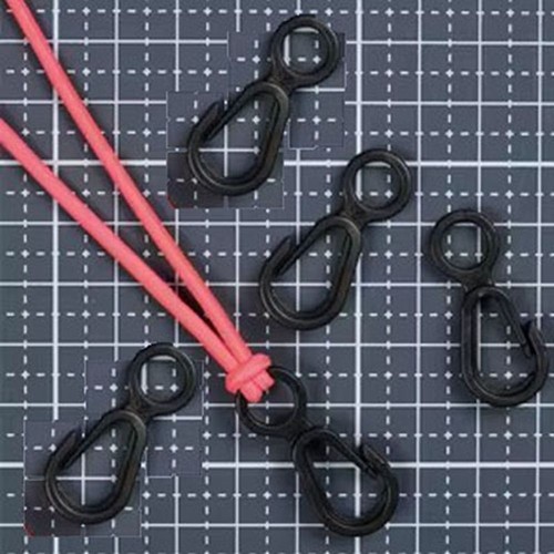 10pcs Black Carabiner Plastic Spring Snap Clip New Glove Hook EDC Tool ...
