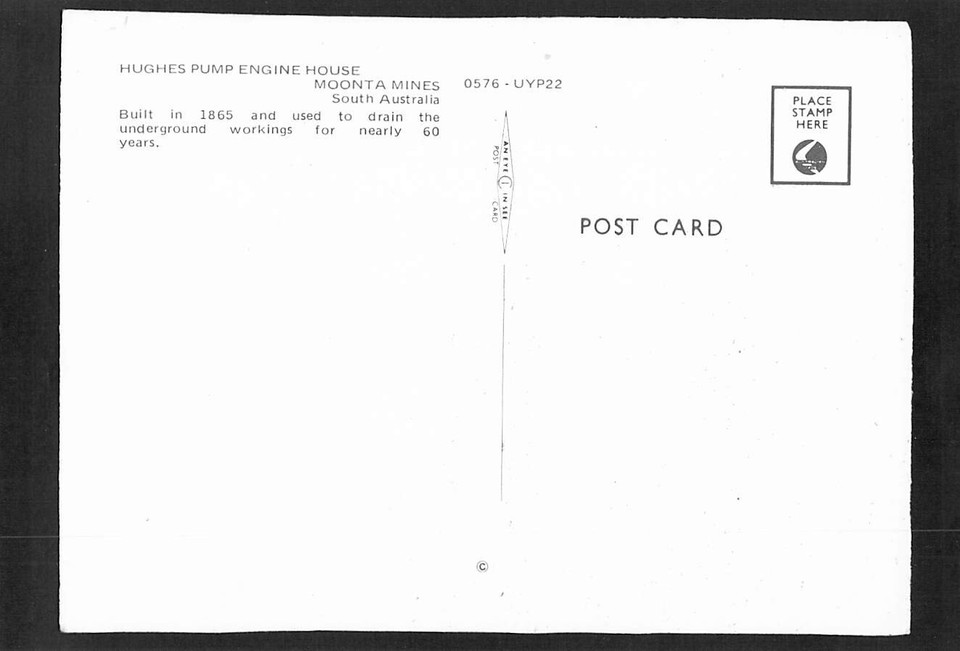 E6774 Australia SA Moonta Mines Hughes Pump House Trueview postcard | eBay