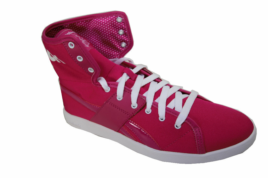 Reebok Women's Top Down Pink Hi Top Canvas Fashion Sneakers Size 8.5 M ...