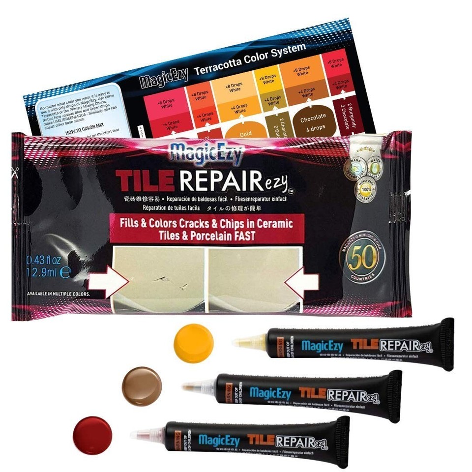 Tile Repair Kit: Porcelain Repair Kit - Ceramic Tile Repair Kit - Mix ...