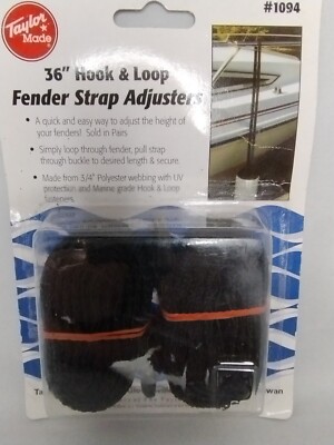 Taylor Made 36" Hook & Loop Boat Fender Strap Adjusters #1094 New Free ...