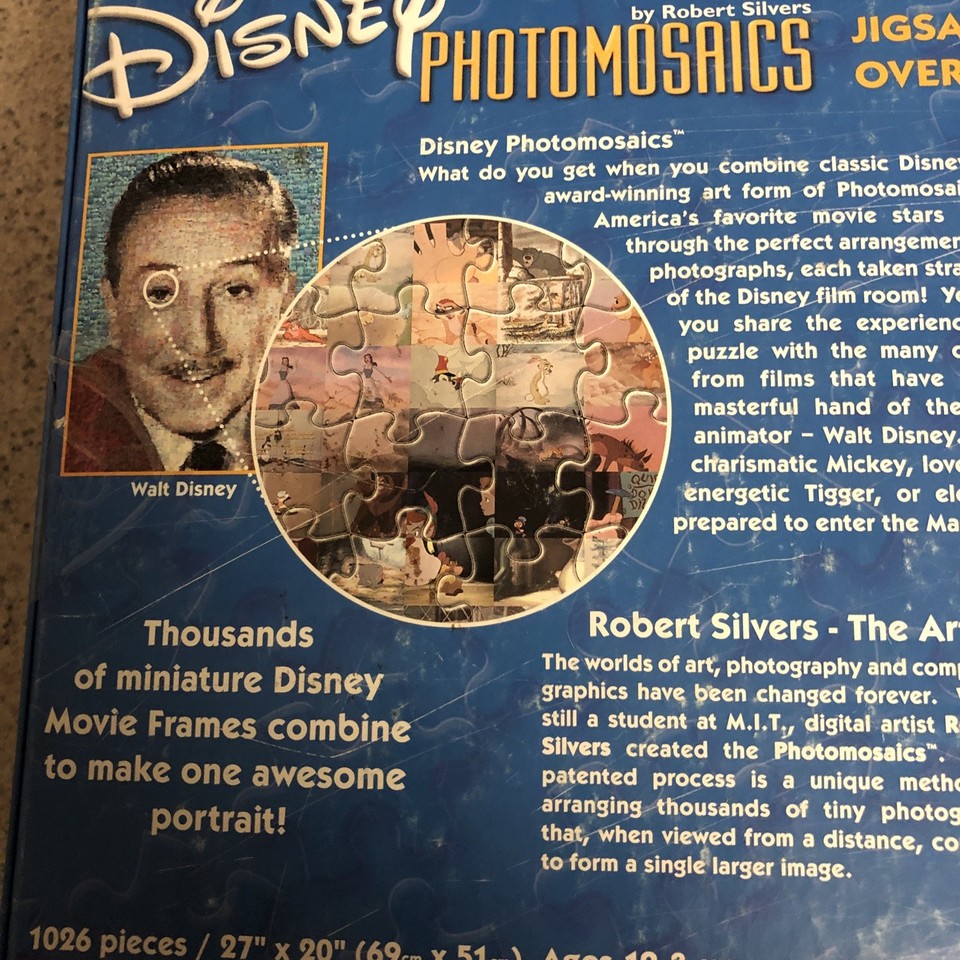 Disney Mickey Mouse Photomosaics Puzzle By Robert Silvers. 1000+ Pieces ...
