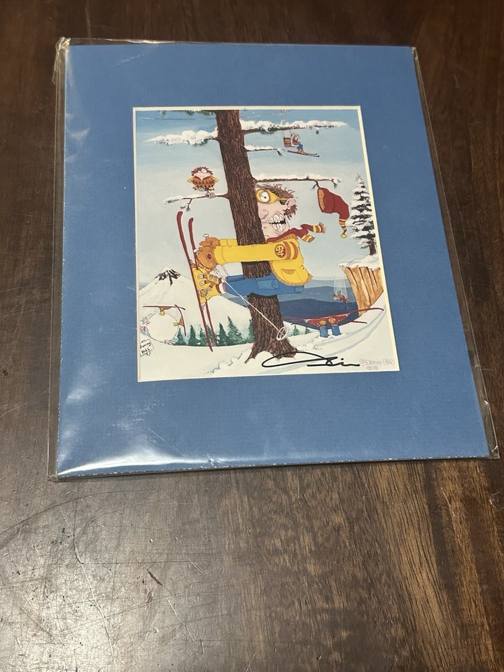 Steve Gil Bunny Hill cartoon print | eBay