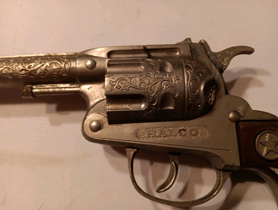 Vintage Halco, Western/Cowboy, Toy Cap Gun, Stag Grips, | eBay