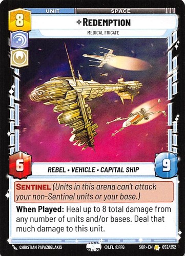 Redemption Medical Frigate 052/252 Spark of Rebellion Star Wars ...