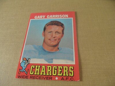 5A-242 1971 TOPPS FOOTBALL CARD #172 GARY GARRISON WIDE RECEIVER CHARGERS | eBay