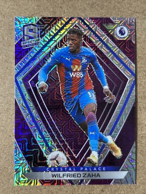 Wilfried Zaha 2020 Panini Spectra Premier League Purple Mojo Soccer ...