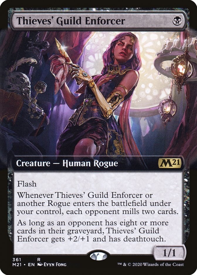 Thieves' Guild Enforcer (Extended Art) Core Set 2021 Regular for sale ...