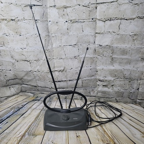 RCA Ant121F Voxx Universal Antenna Indoor Rabbit Ear for Color TV UHF ...