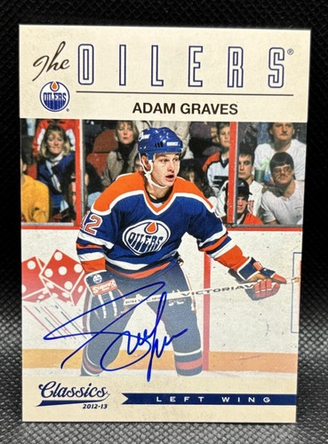 ADAM GRAVES 2012-13 CLASSICS SIGNATURES AUTO AUTOGRAPH #98 EDMONTON ...