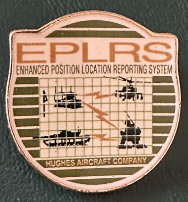 EPLRS Enhanced Posit on Location Reporting System Hughes Air Lapel Hat ...