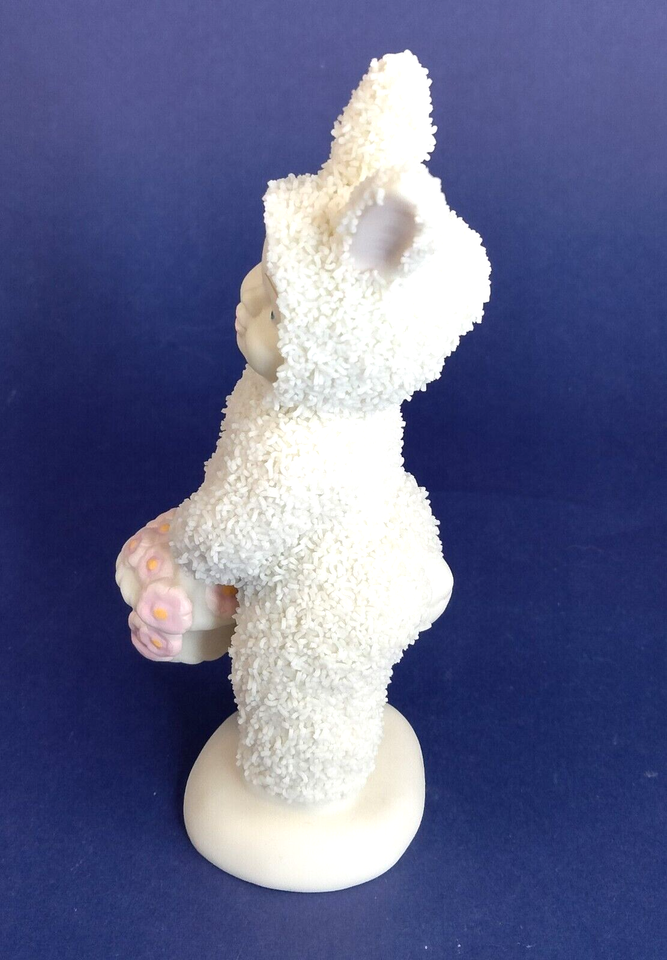 Vintage Department Dept 56 Snowbabies Bunny A Basket of Cheer Retired ...
