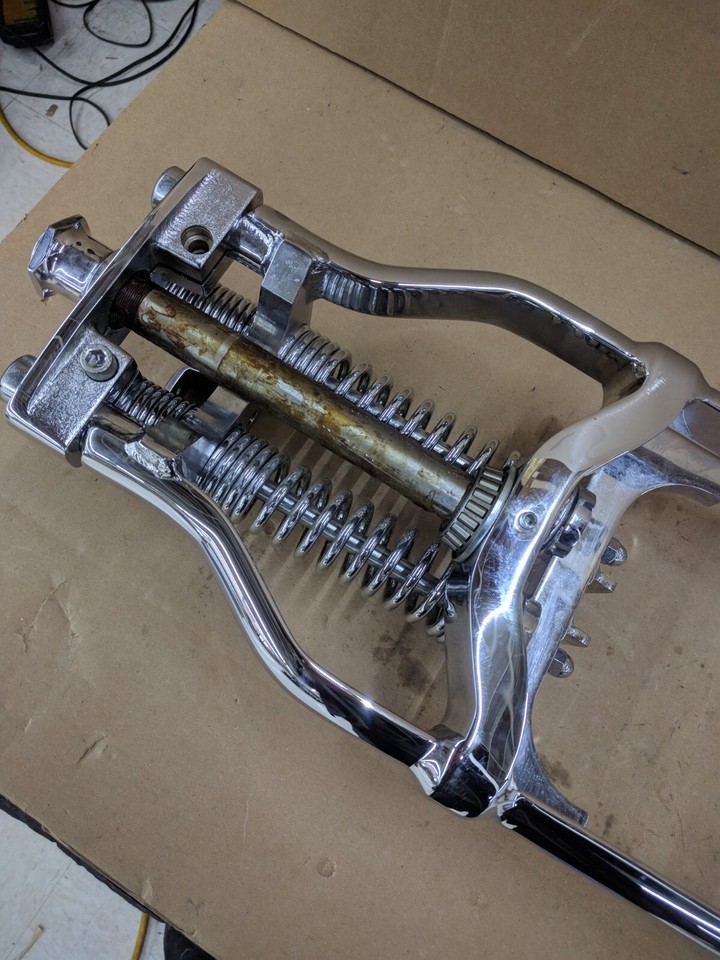 Inline Springer Front End Forks 3/4" Axle For Harley-Davidson Softail ...