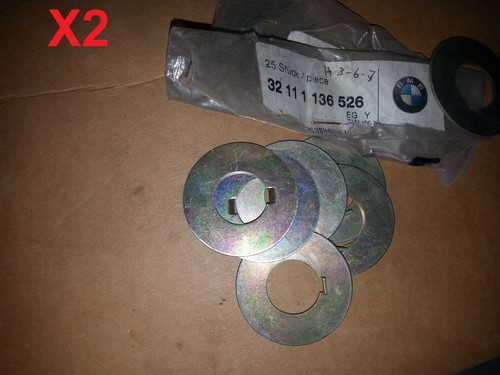 NEW OEM BMW 32111136526 Securing plate ( Set of 2 ) | eBay