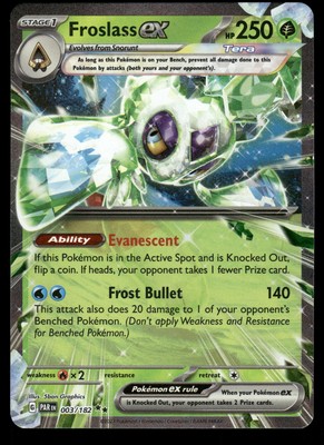 Froslass ex SV04: Paradox Rift 003/182 Pokemon Card | eBay