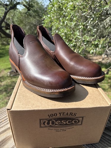 Wesco Handmade Boots Romeo Size 11.5D Brown Leather Brand New Shoes | eBay