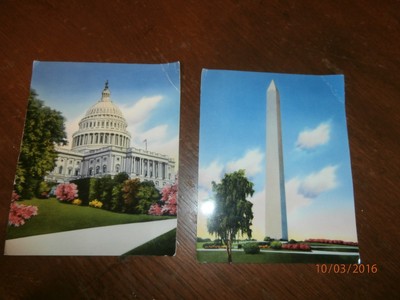souvenir vintage postcards washington DC washington monument u.s ...