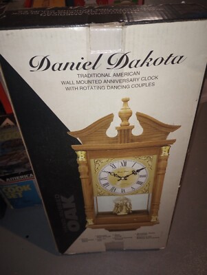Daniel Dakota Traditional American Wall Mounted Clock Rotating Dancers ...