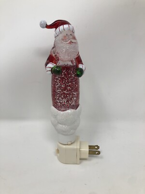 SANTA SHIMMERING GLITTER NIGHT LIGHT PLUG IN ON/OFF SWITCH Avon 2006 | eBay