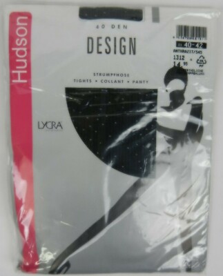 Hudson M 40 - 42 Pantyhose Tights Black White Polka Dots Germany ...