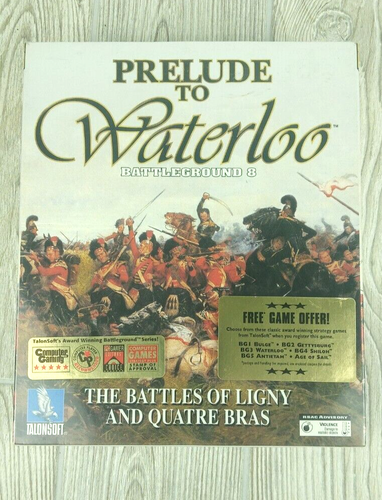 Battleground 8 Prelude To Waterloo PC Big Box Game CD Rom Talonsoft ...